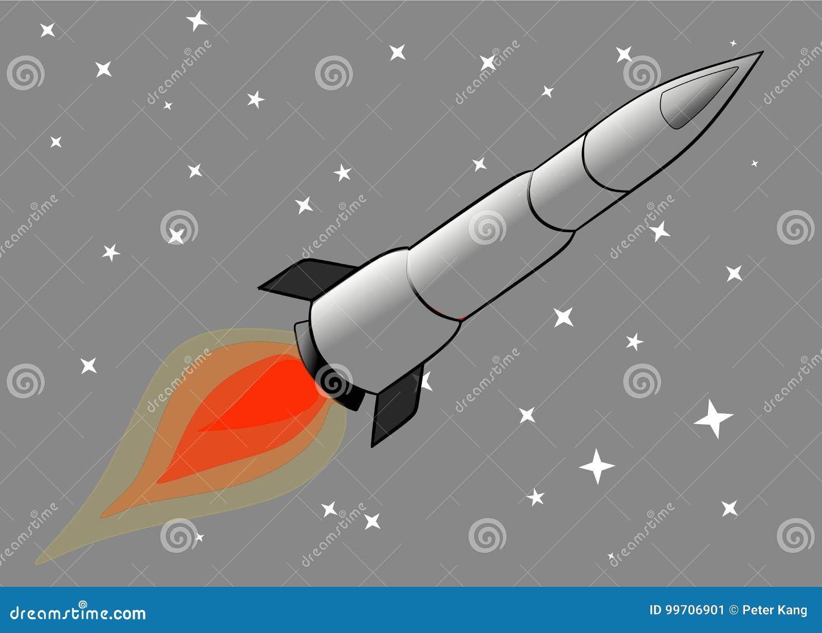 Bullet Rocket stock illustration. Illustration of loop - 99706901