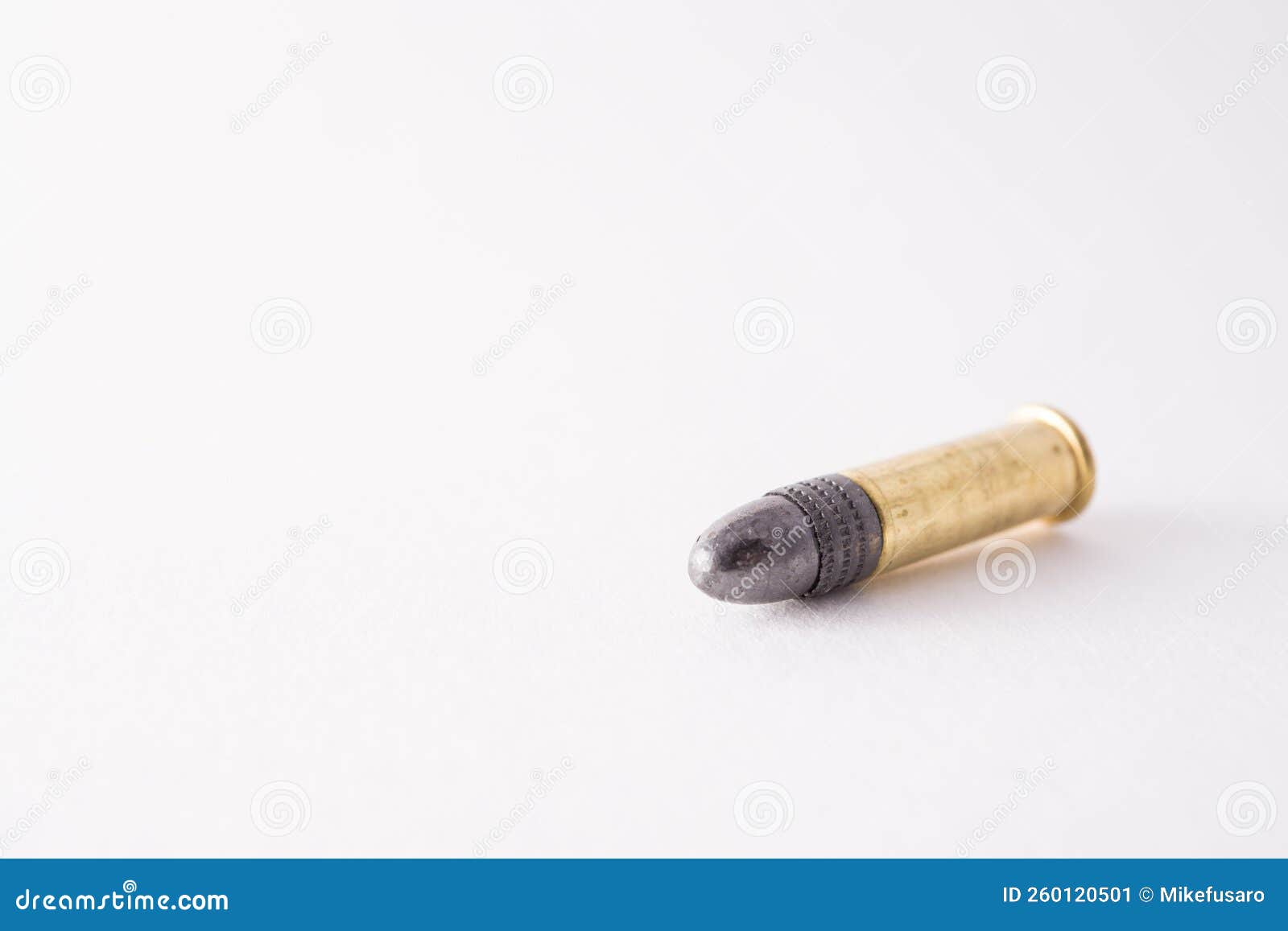 22 bullet rounds stock image. Image of rifle, white - 260120501