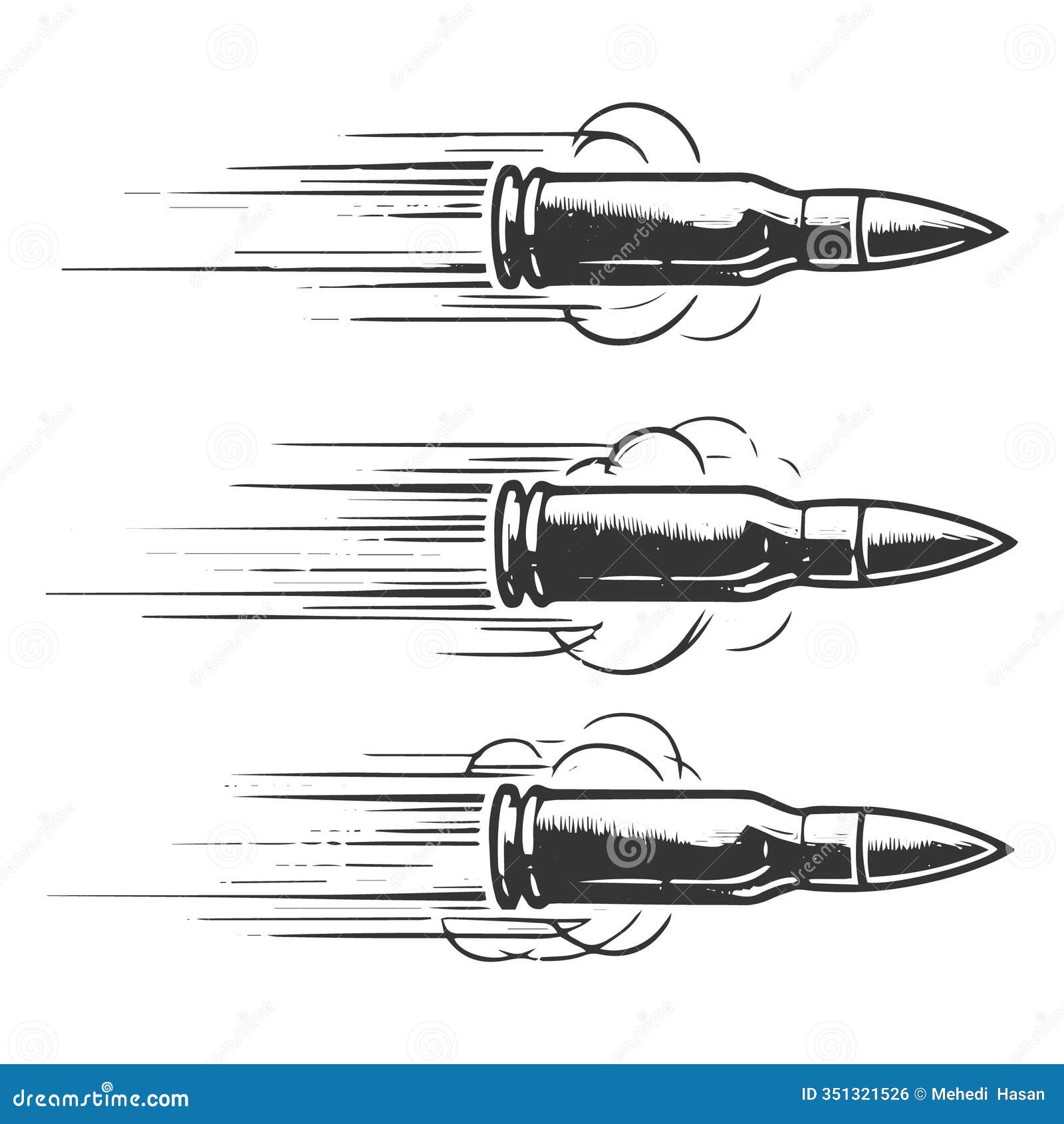 Bullet With Wing Vector Illustration | CartoonDealer.com #14411696