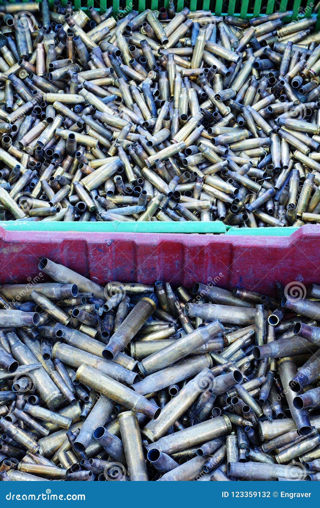 Bullet Shell Group Objects Military Stock Photo - Image of submachine ...