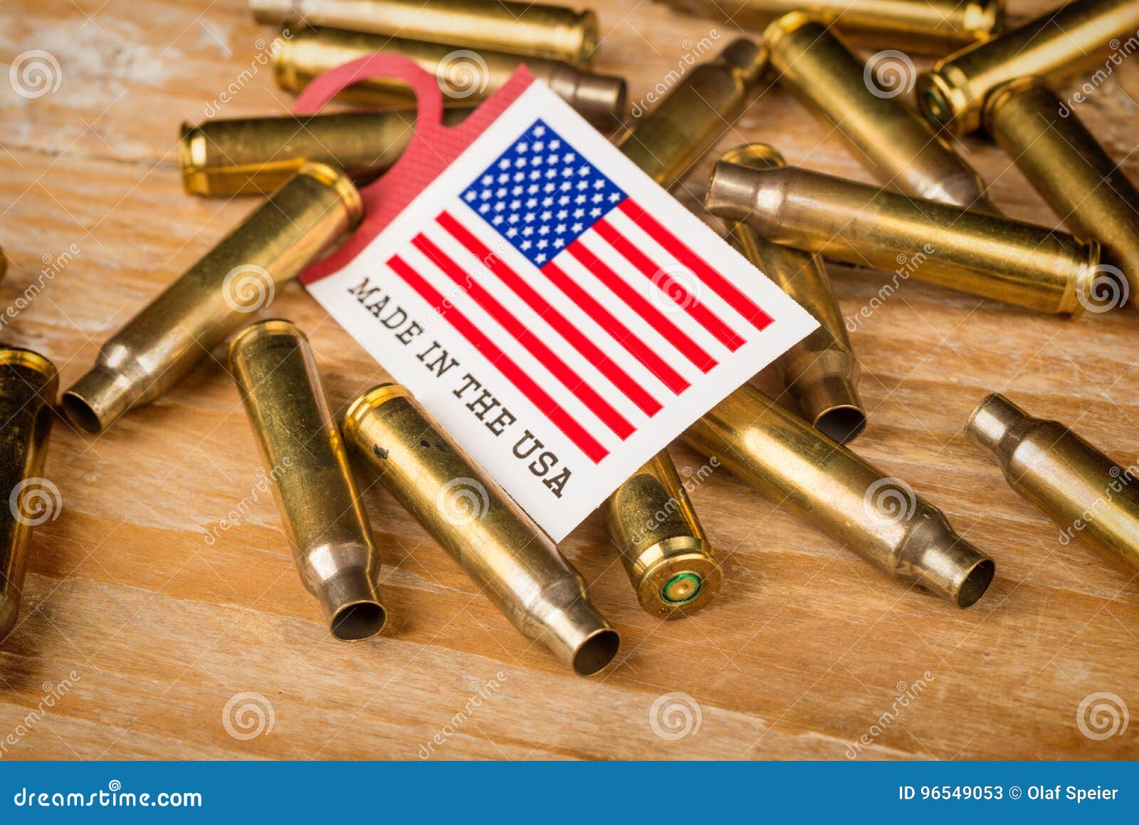 Bullet shells and US flag stock image. Image of flag - 96549053