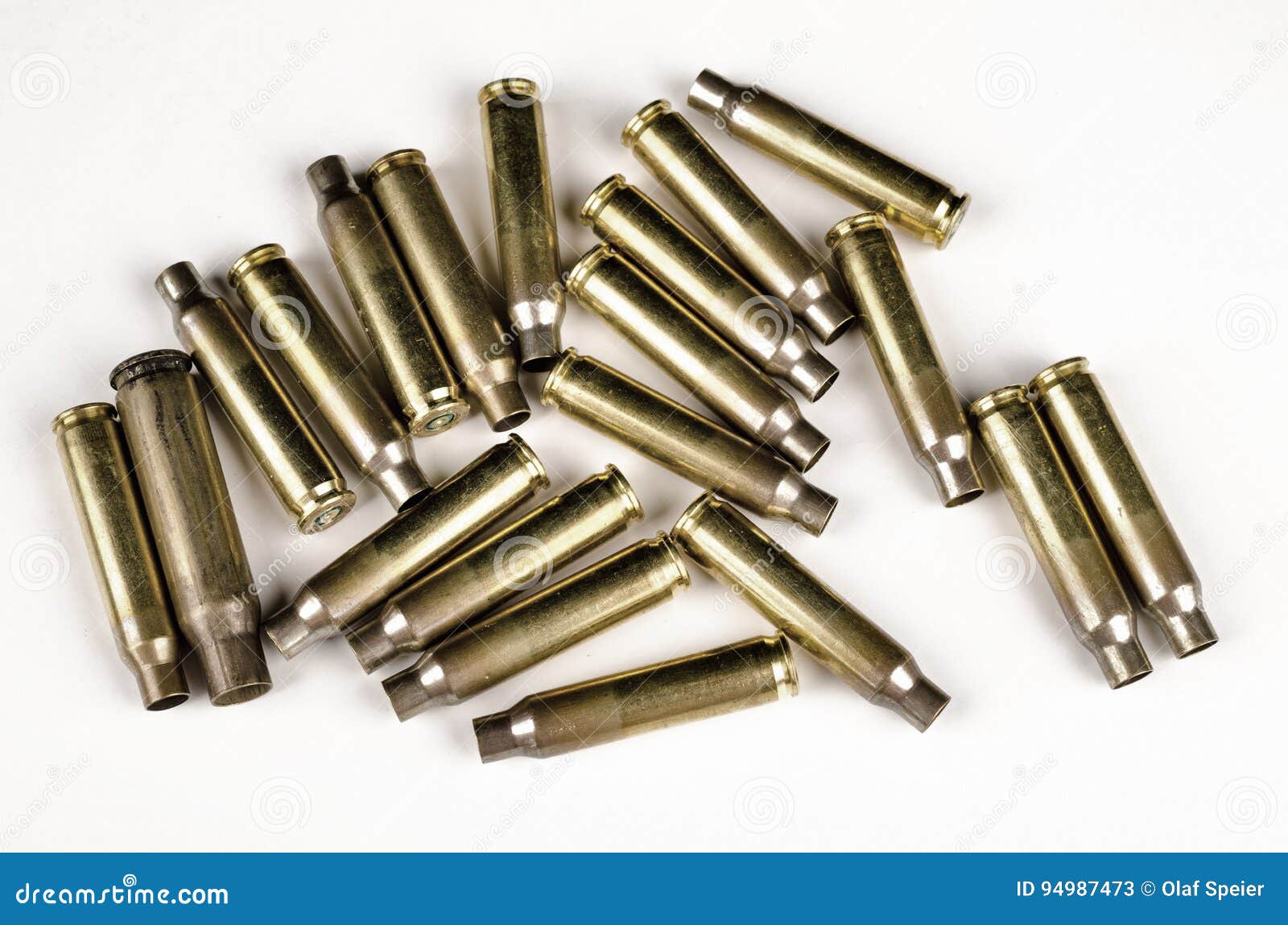 Bullet Shells From Heavy Machine Gun On The Table With Camouflage ...