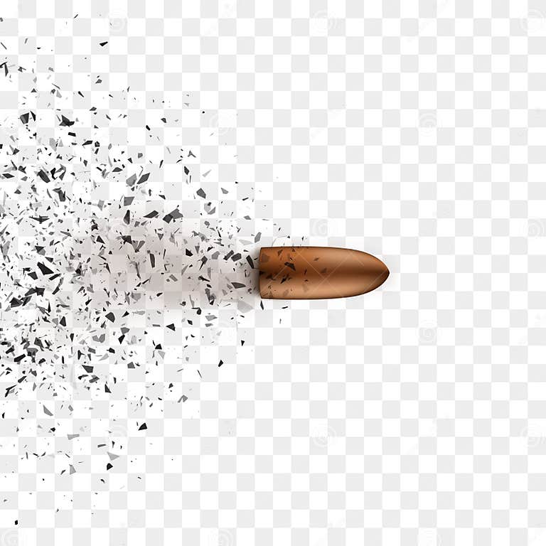 Bullet Shot Smashed the Glass in the Splinters. Vector Stock ...