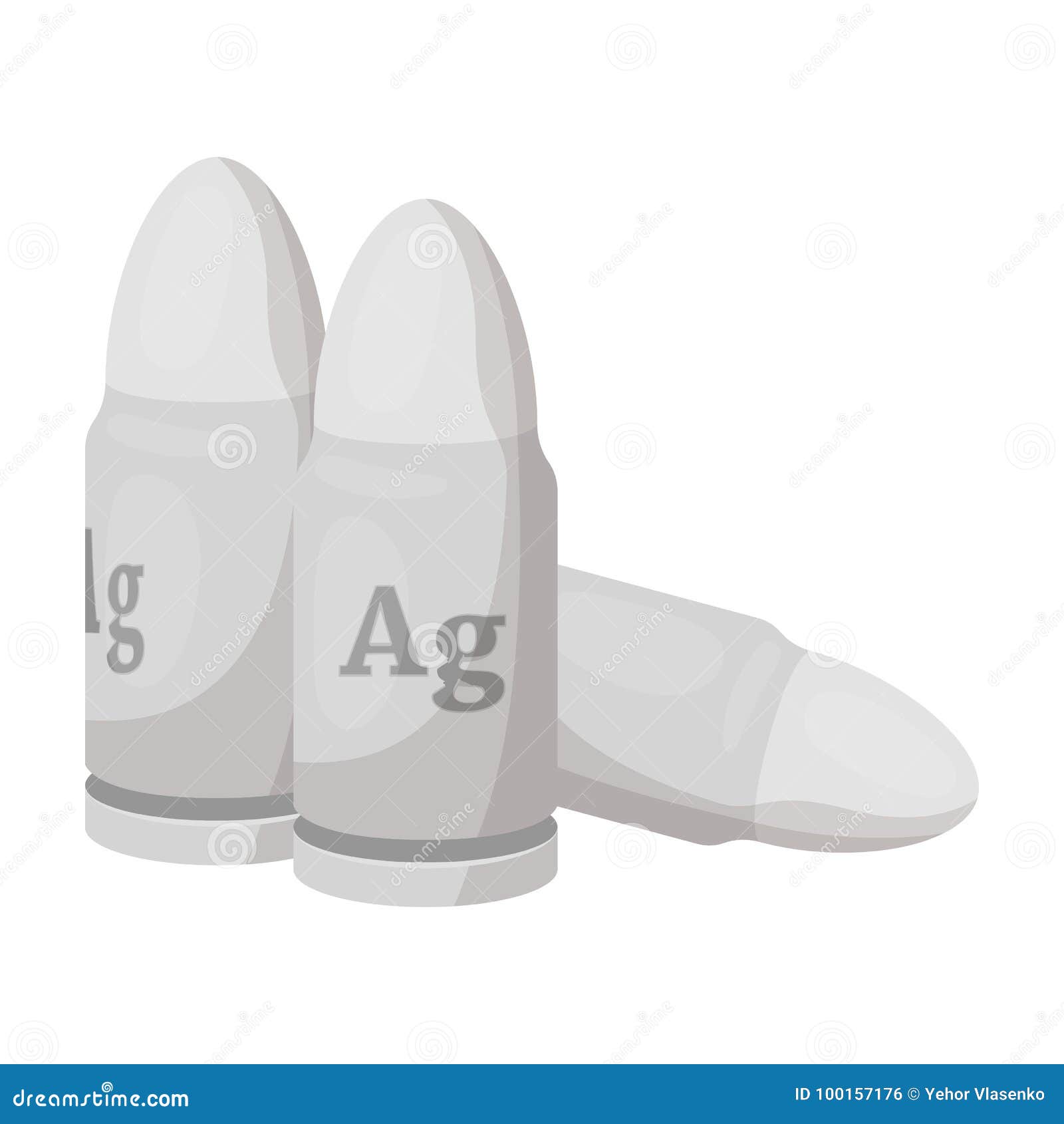 Bullet Single Icon in Cartoon Style.Bullet, Vector Symbol Stock ...