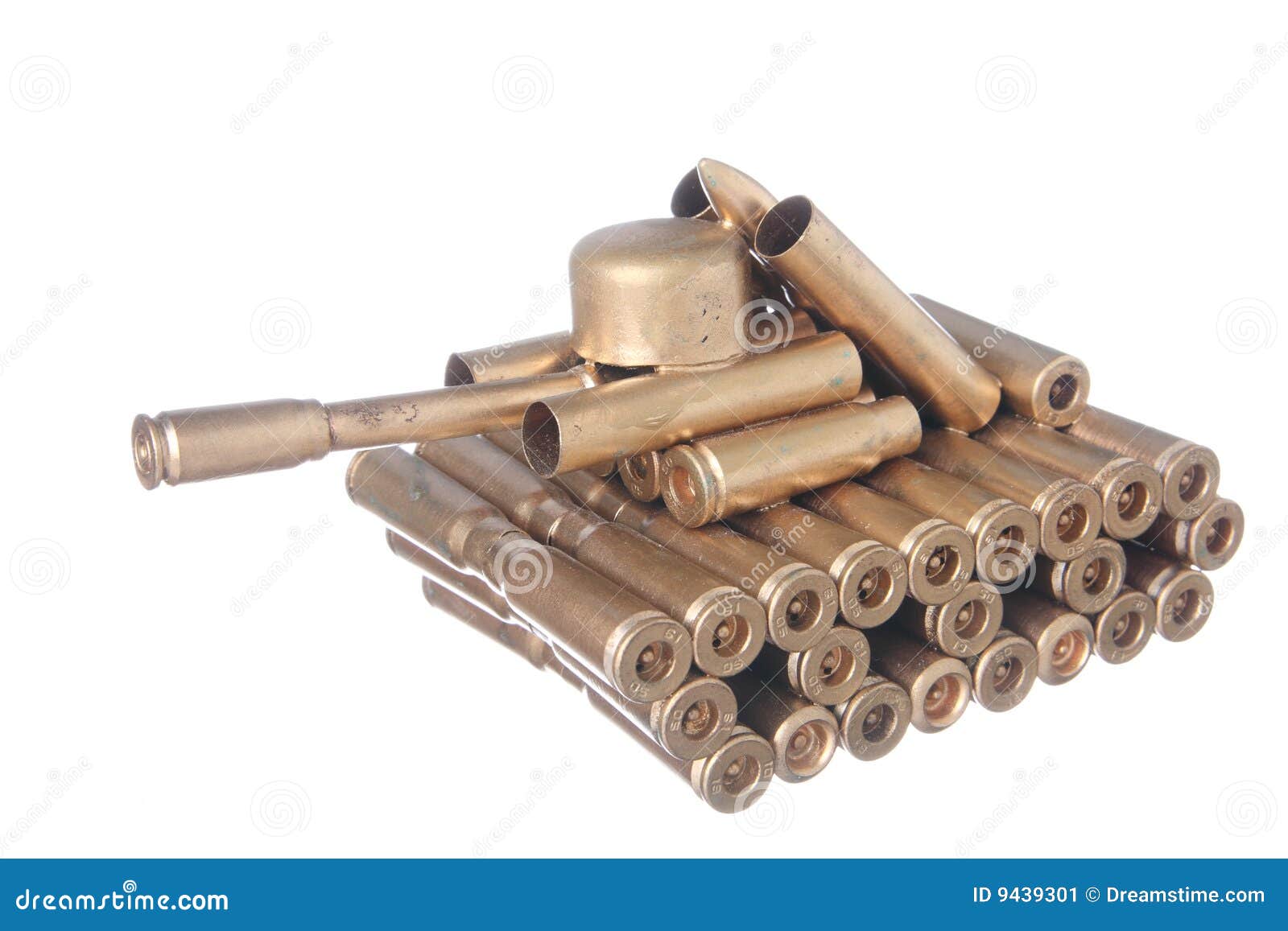 Bullet tank toy stock image. Image of golden, isolated - 9439301
