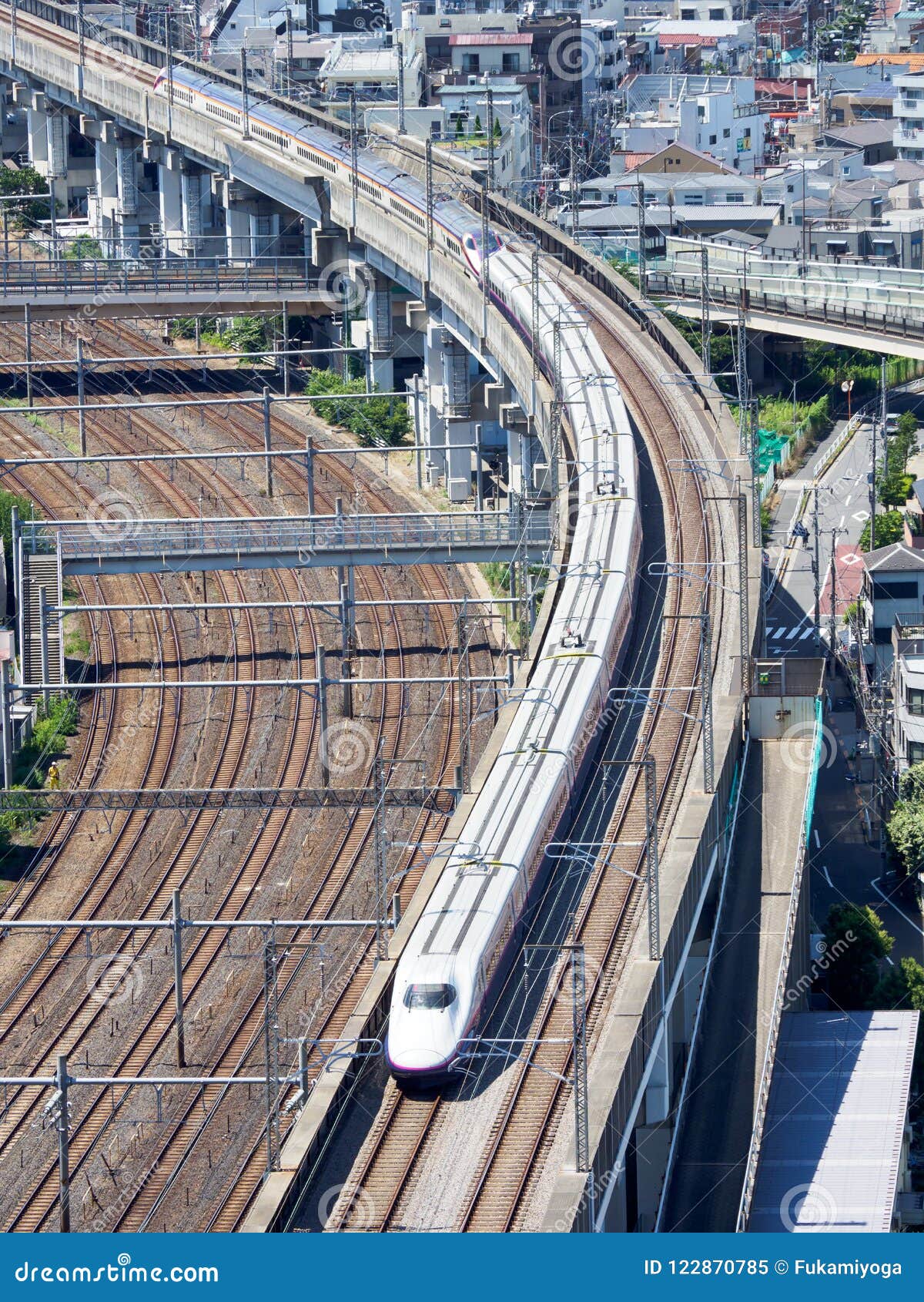 Bullet train in Japan editorial image. Image of transportation - 122870785