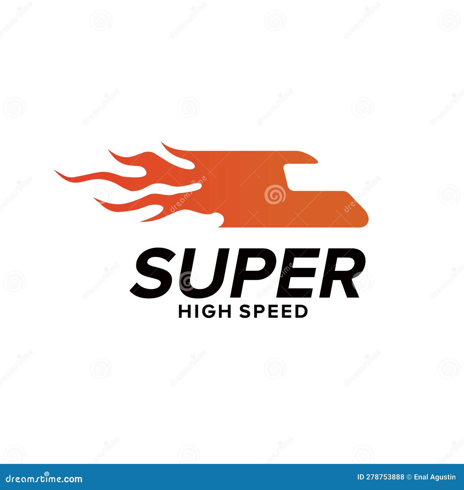 Bullet Train Railway Speed Logo Design Stock Vector - Illustration of ...