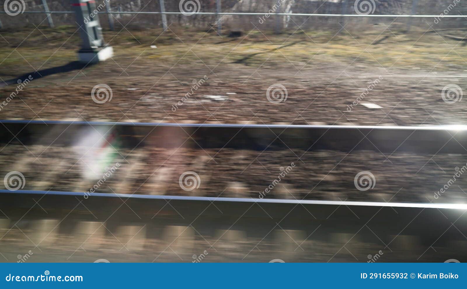 Bullet Train Rides on Railway Track during Daytime. Journey and Trip on ...