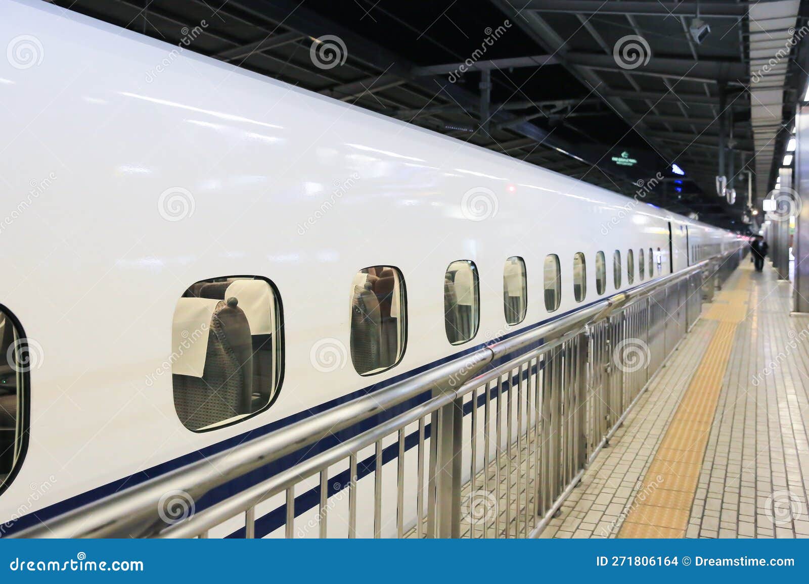 A Bullet Train at Station Platform, Japan 29 Oct 2013 Stock Photo ...