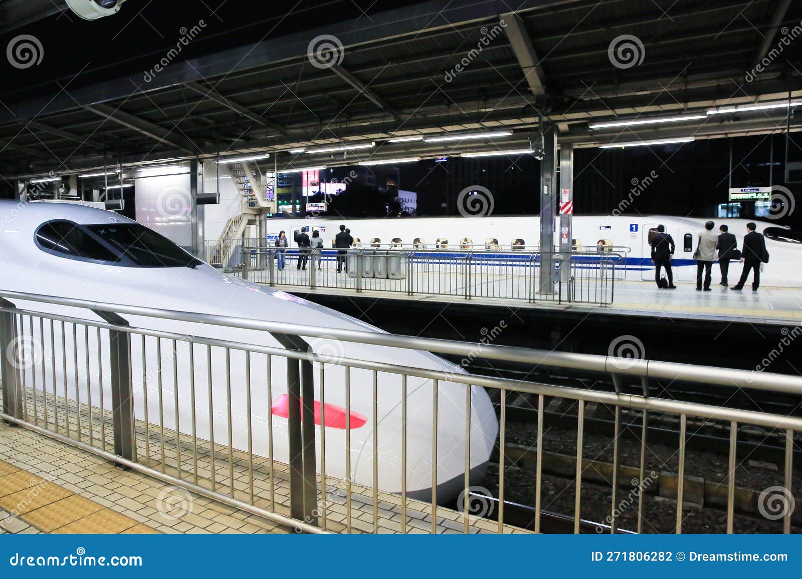 A Bullet Train at Station Platform, Japan 29 Oct 2013 Editorial ...