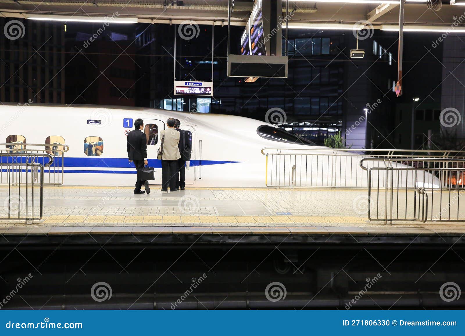 :a Bullet Train at Station Platform, Japan 29 Oct 2013 Editorial Image ...