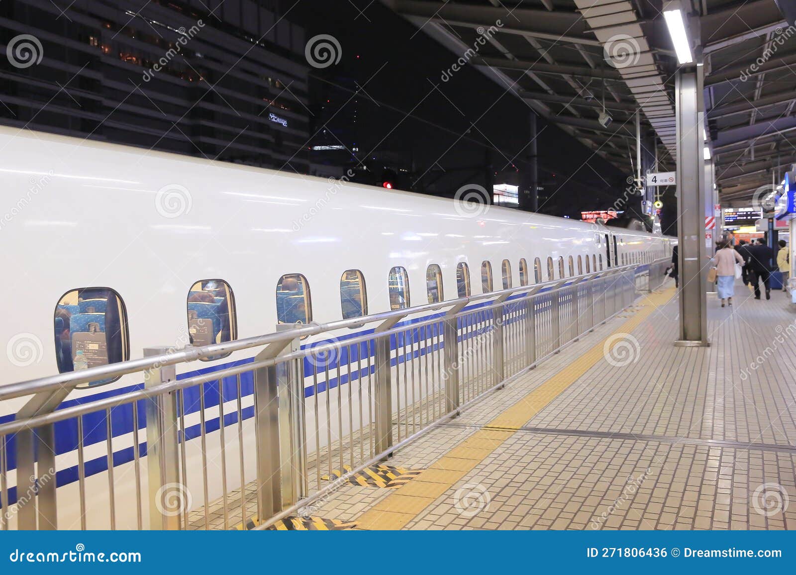 A Bullet Train at Station Platform, Japan 29 Oct 2013 Editorial Photo ...