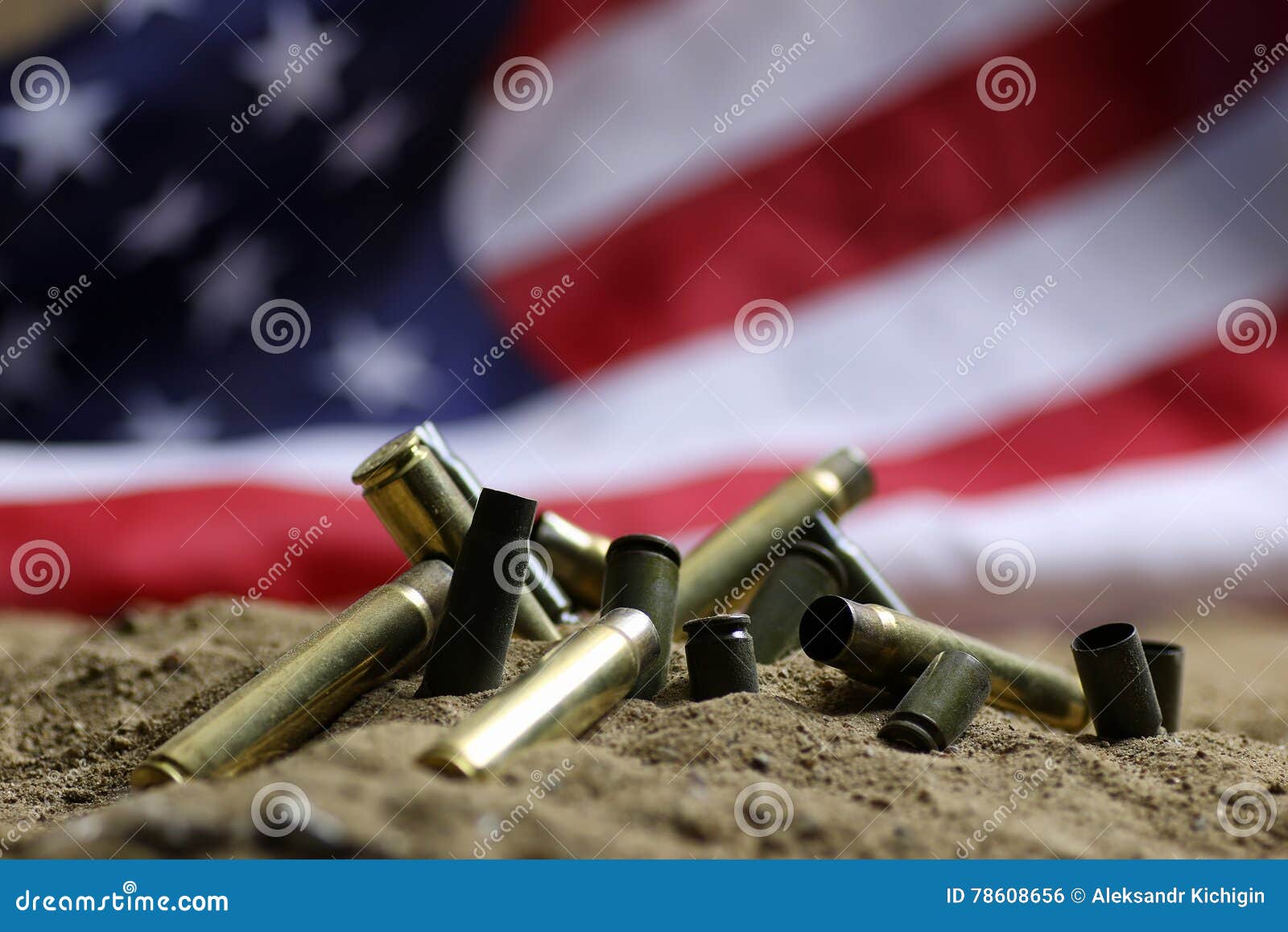 Bullet On The USA Flag Royalty-Free Stock Photography | CartoonDealer ...