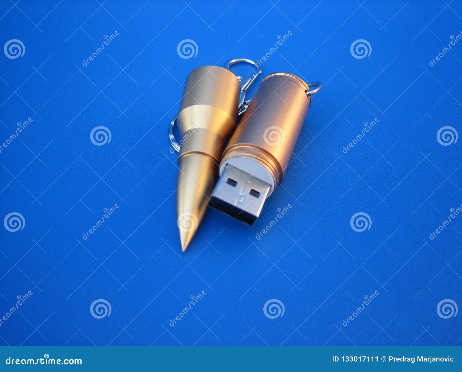 Bullet USB flash memory stock image. Image of form, gold - 133017111