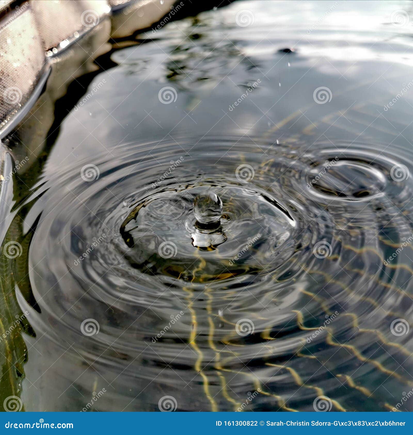 A Bullet of Water Over the Water Surface Stock Photo - Image of surface ...
