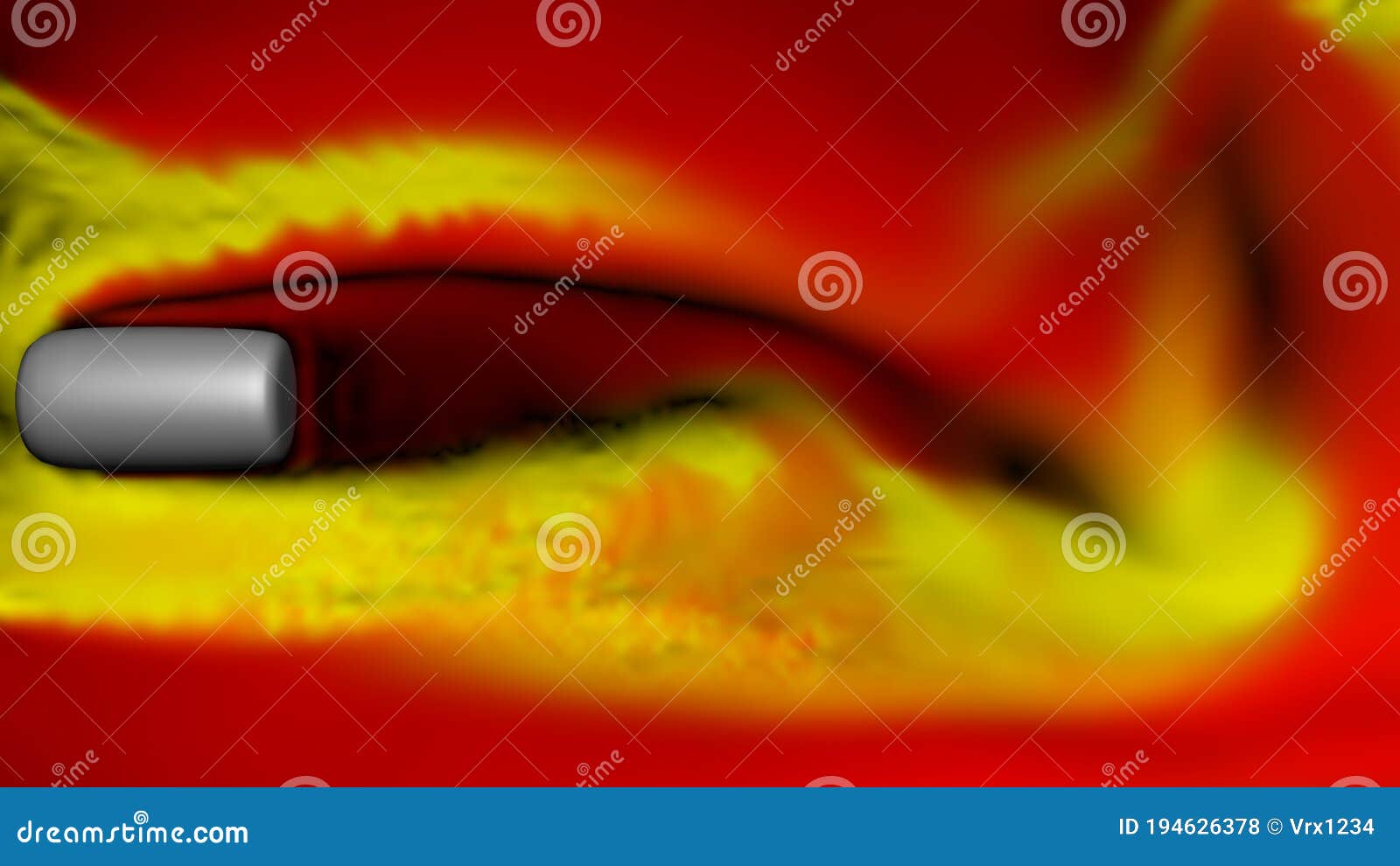 Aerodynamics Air Flow Engineering Vector Illustration Diagram With ...