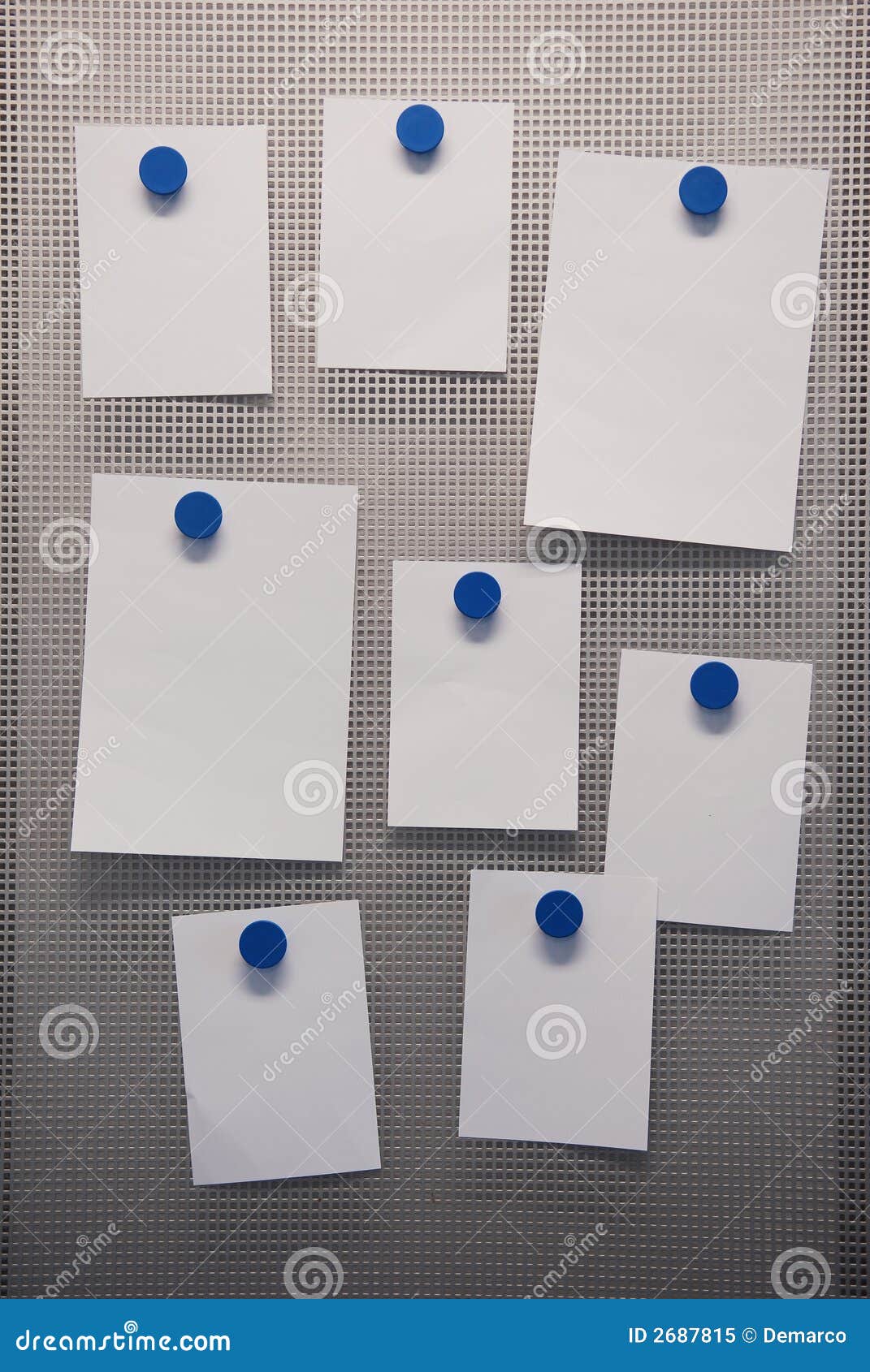 Bulletin Board stock image. Image of white, magnetic, magnet - 2687815
