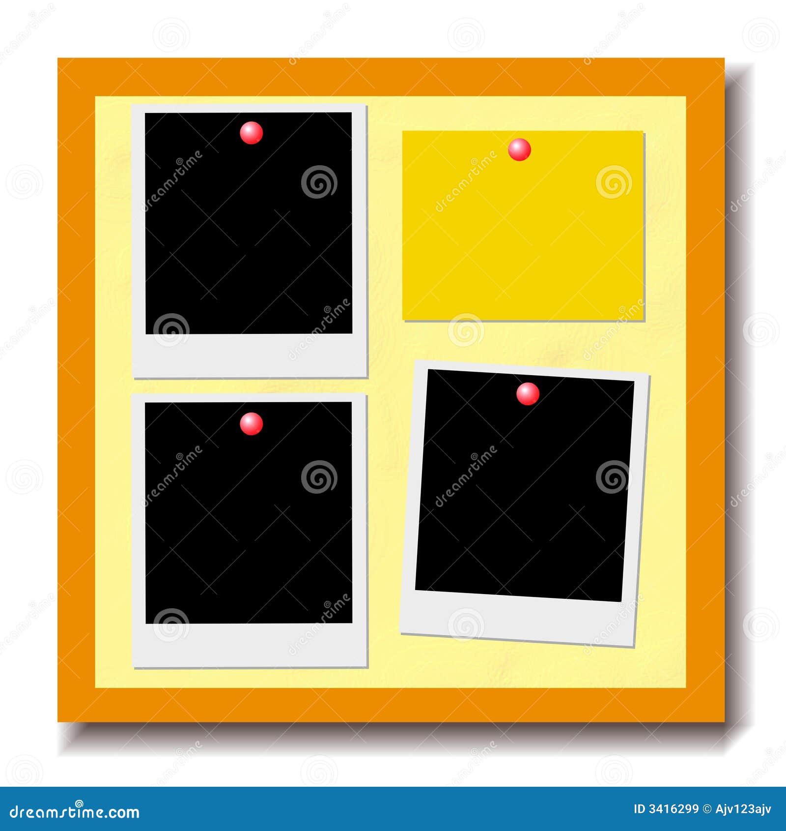 Blank Polaroid Pinned Stock Illustrations – 35 Blank Polaroid Pinned ...