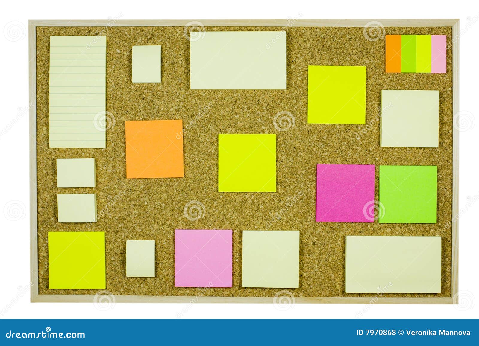 Bulletin board stock photo. Image of plan, pink, layout - 7970868