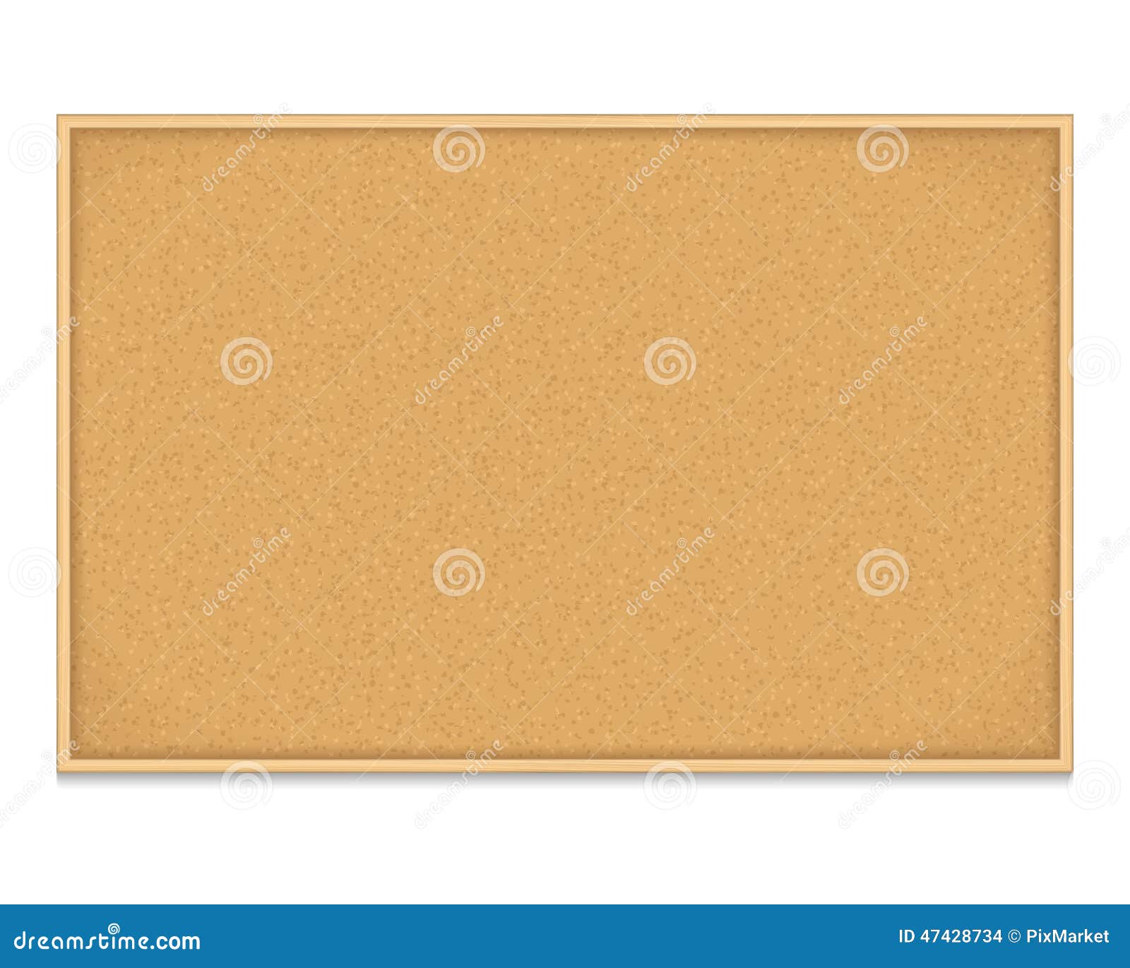 Bulletin Board stock vector. Illustration of blank, noticeboard - 47428734
