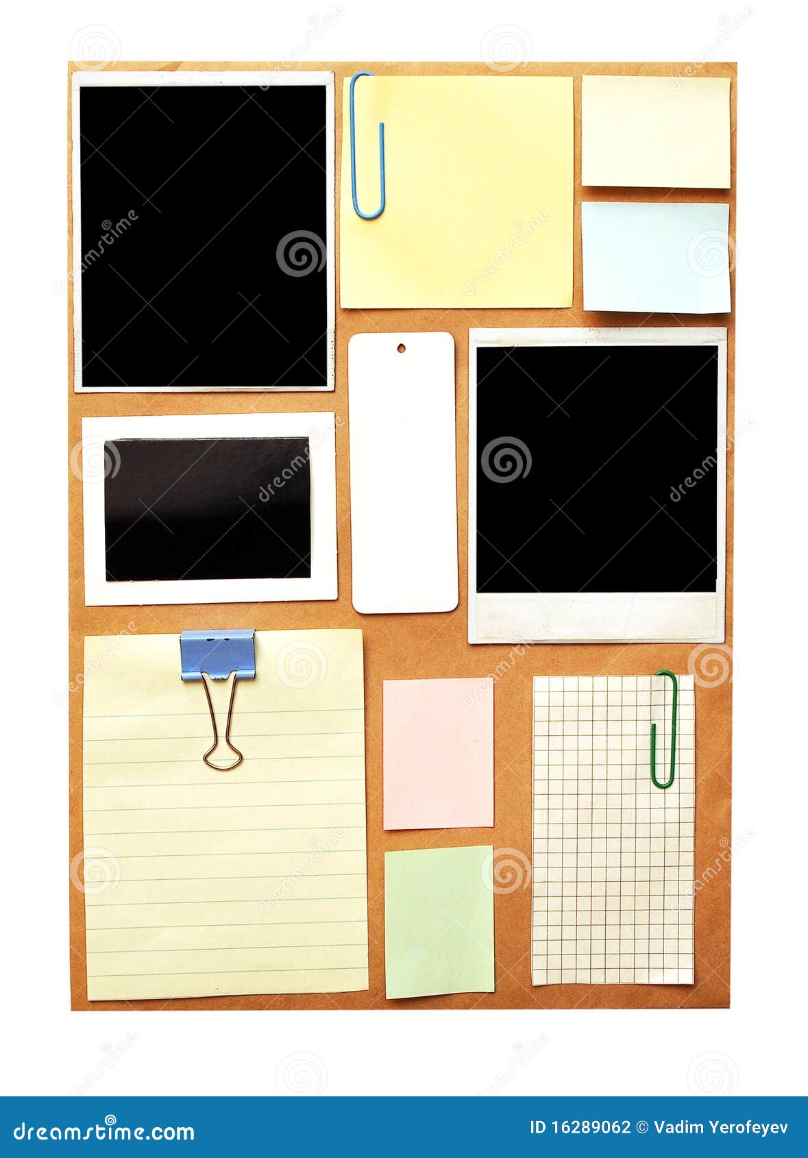 Bulletin board with notes stock photo. Image of board - 16289062