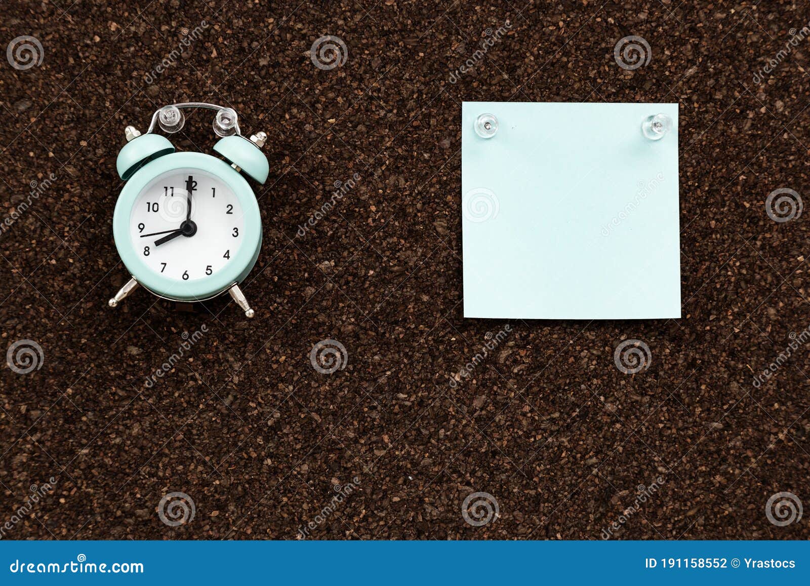 Bulletin-board with Stickers for Plans and Clock for Time Control. Time ...