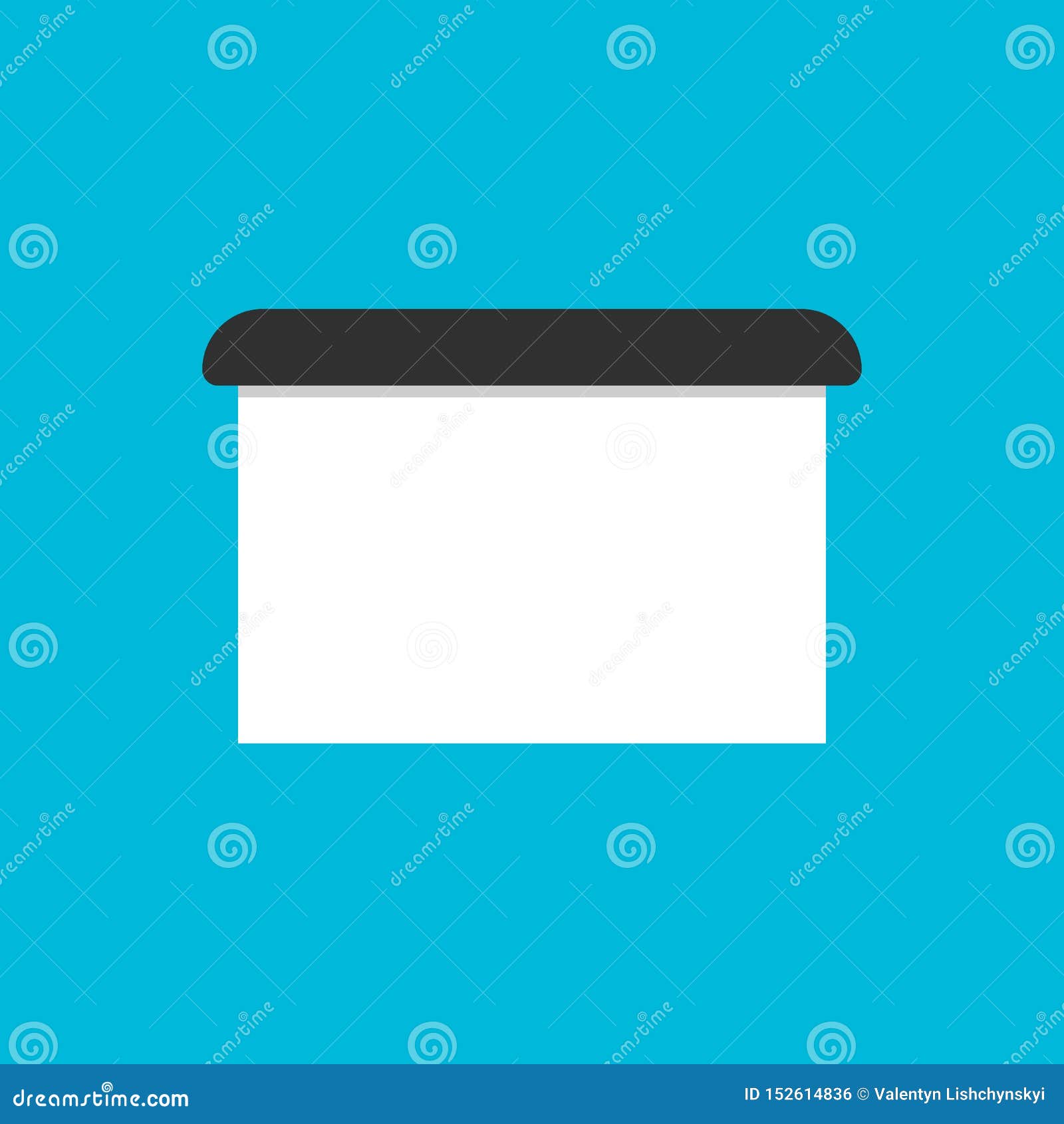 Bulletin Board. Vector Illustration on Blue Background Stock ...