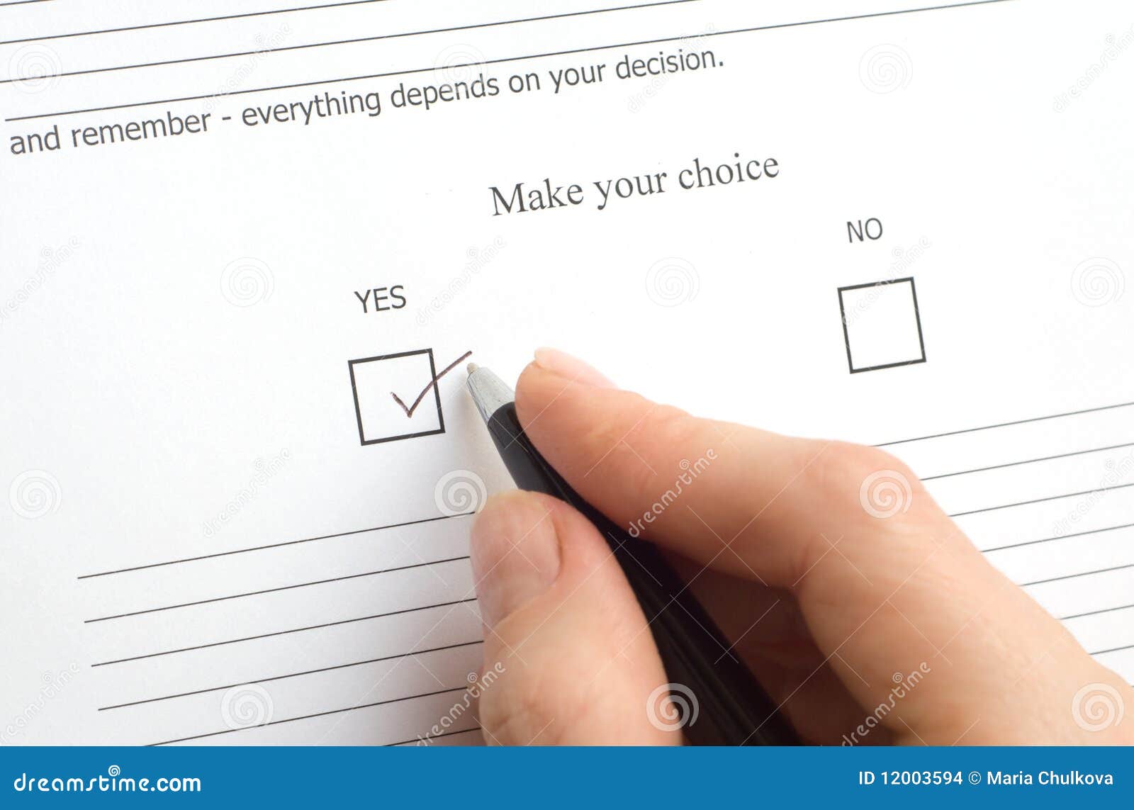 Bulletin with the Next Task for a Choice Stock Photo - Image of choice ...