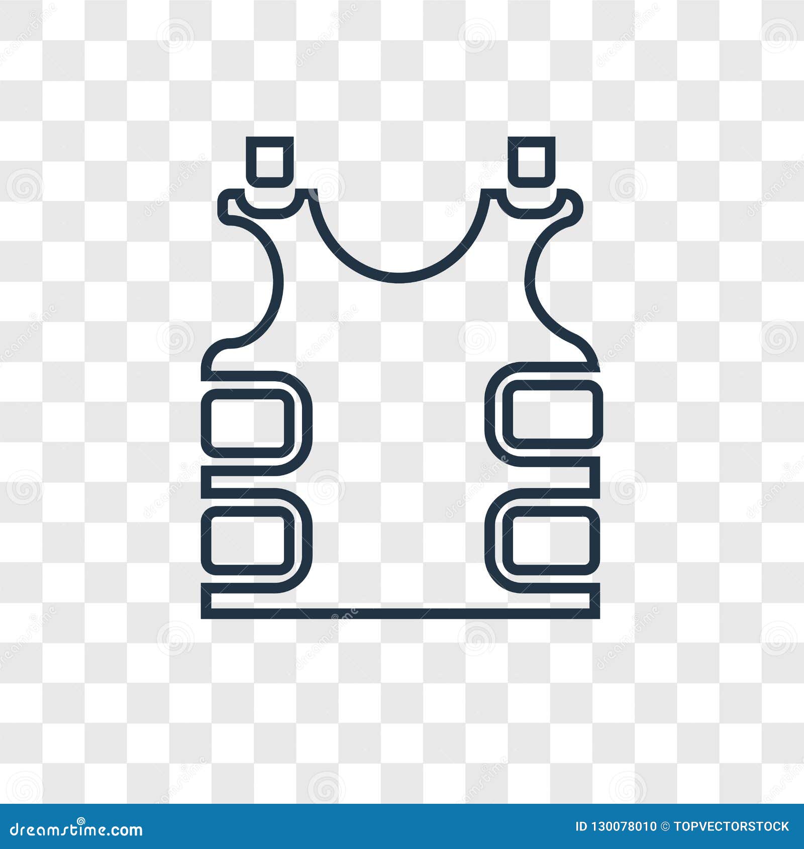 Bulletproof Linear Icon. Modern Outline Bulletproof Logo Concept Vector ...