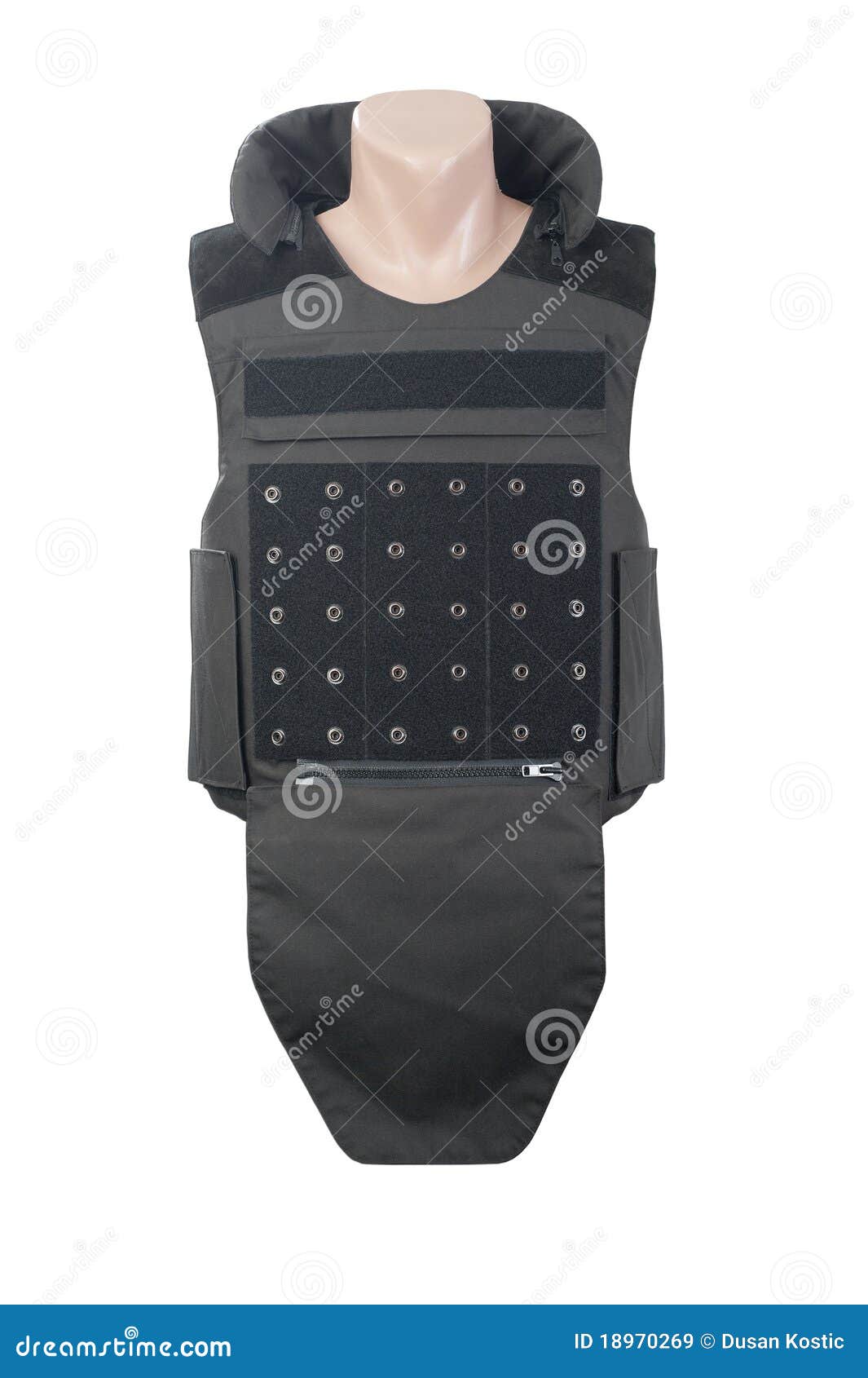 Bulletproof vest isolated stock image. Image of armor - 18970269