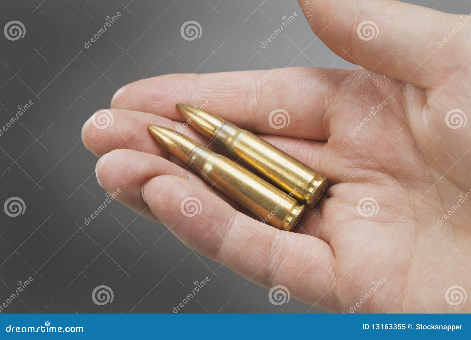 Bullets stock image. Image of pair, explosive, palm, bullet - 13163355