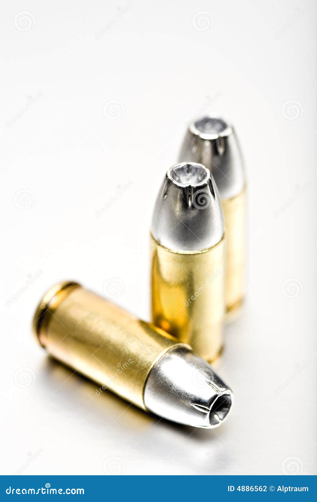 Bullets 9mm macro stock photo. Image of copyspace, violence - 4886562