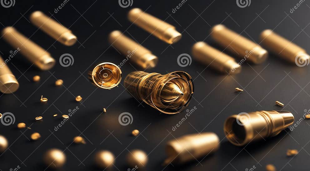 Bullets on Abstract Background, Army Bullets on Abstract Background ...