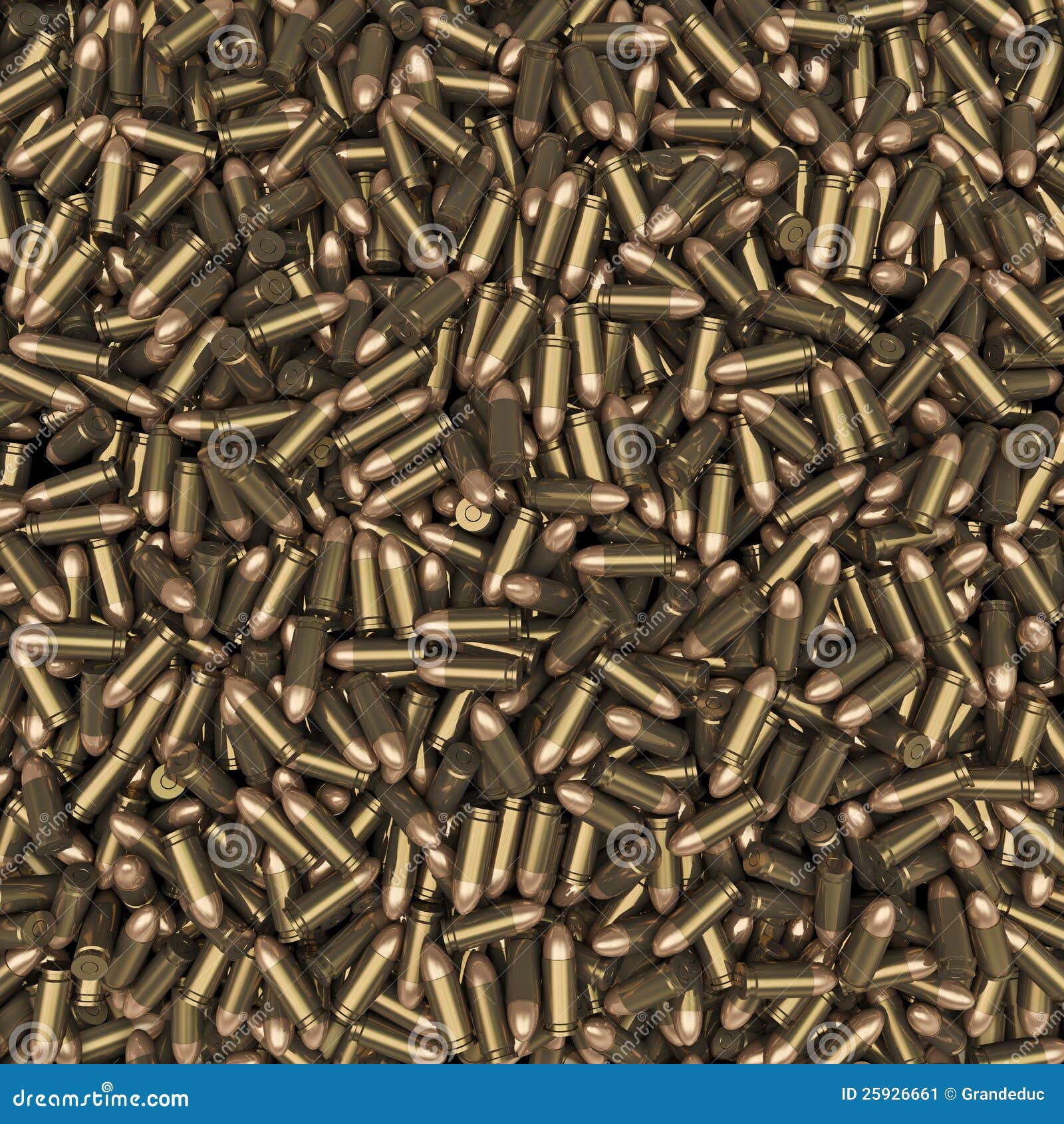 Bullets And Shells Of A Firearm. Gun Ammunition On A Black Background ...