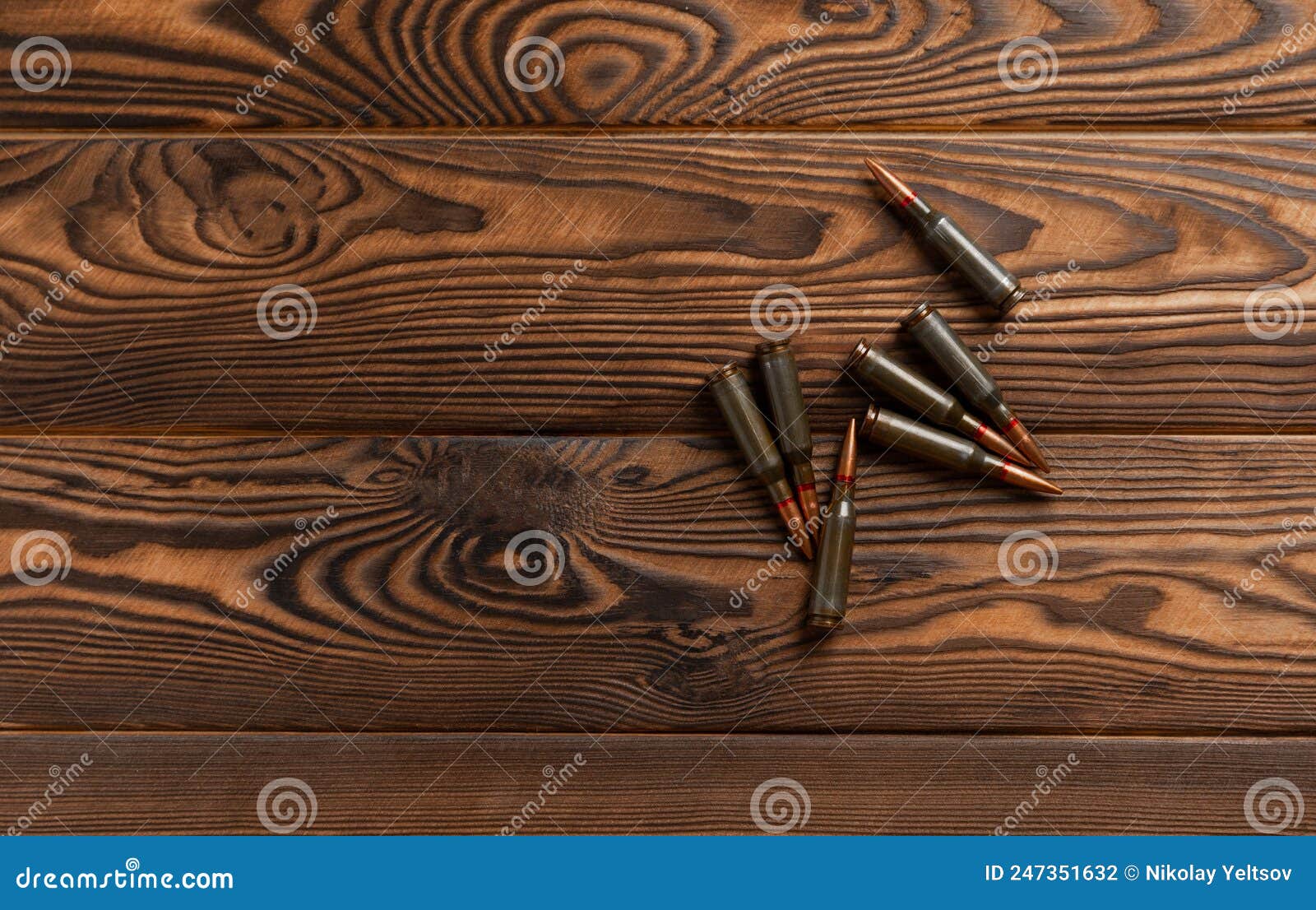 Bullets on a Brown Texture Background Stock Photo - Image of closeup ...