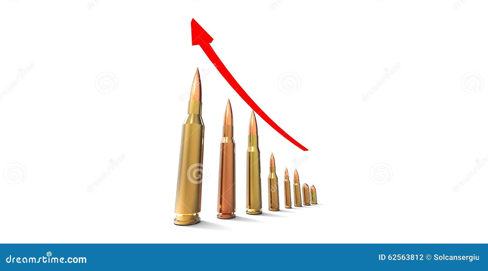 Bar Chart In The Form Of Long Three-dimensional Bending Columns ...