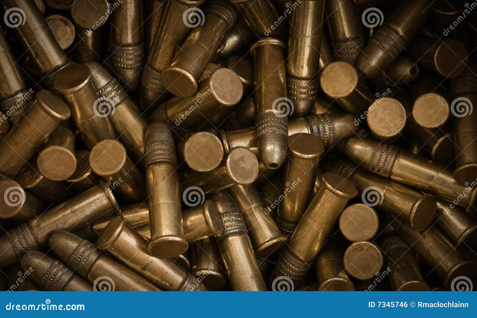 Bullets Close-up stock photo. Image of brown, gold, hate - 7345746