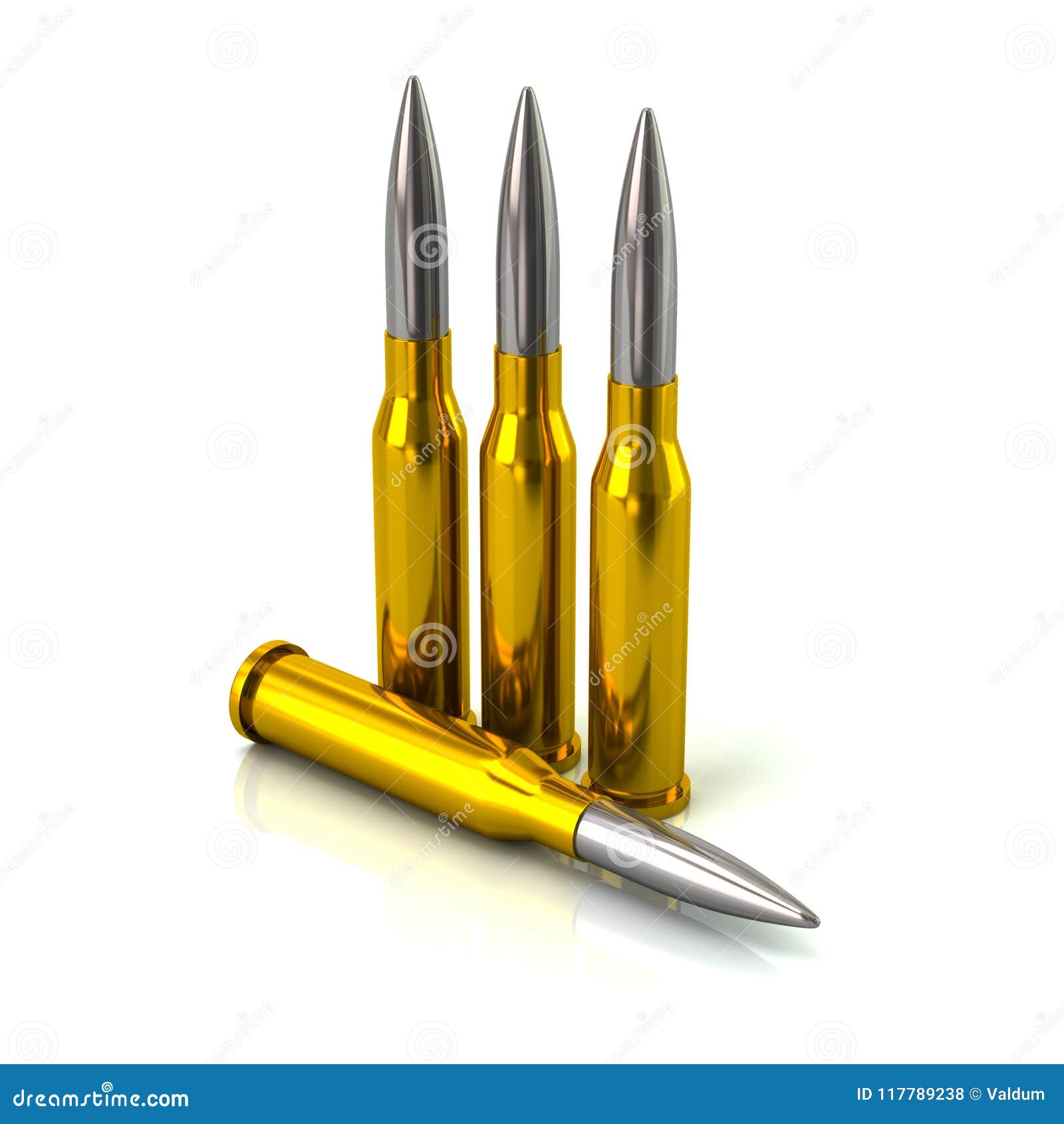 Bullets 3d illustration stock illustration. Illustration of abstract ...