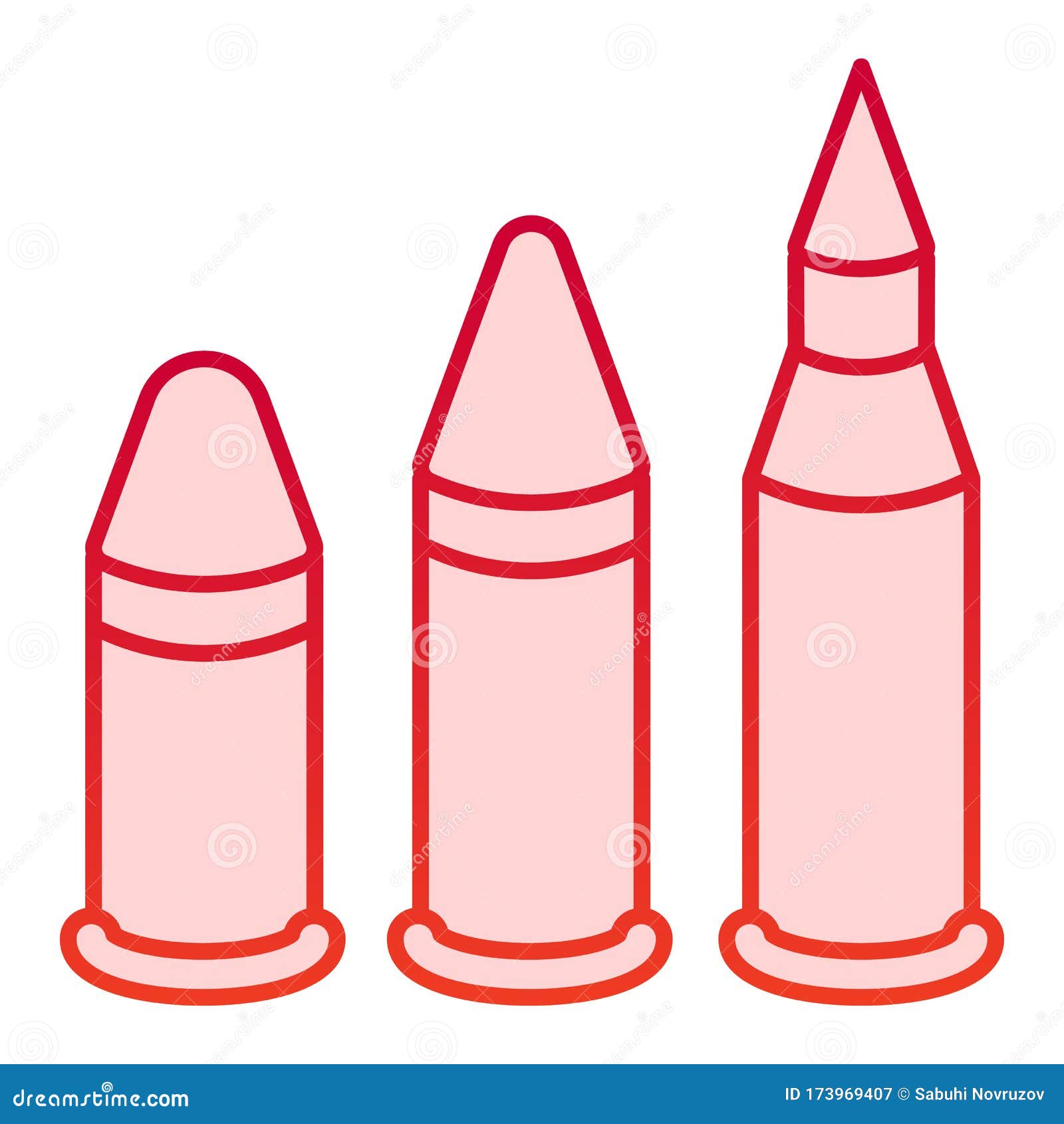 45 Caliber Gun Vector | CartoonDealer.com #2266840