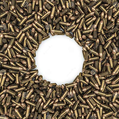 Bullets frame stock illustration. Illustration of armed - 45771857