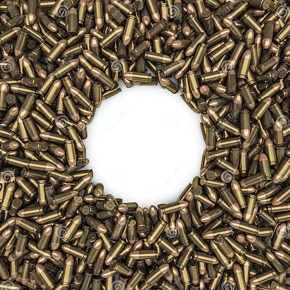 Bullets frame stock illustration. Illustration of armed - 45771857