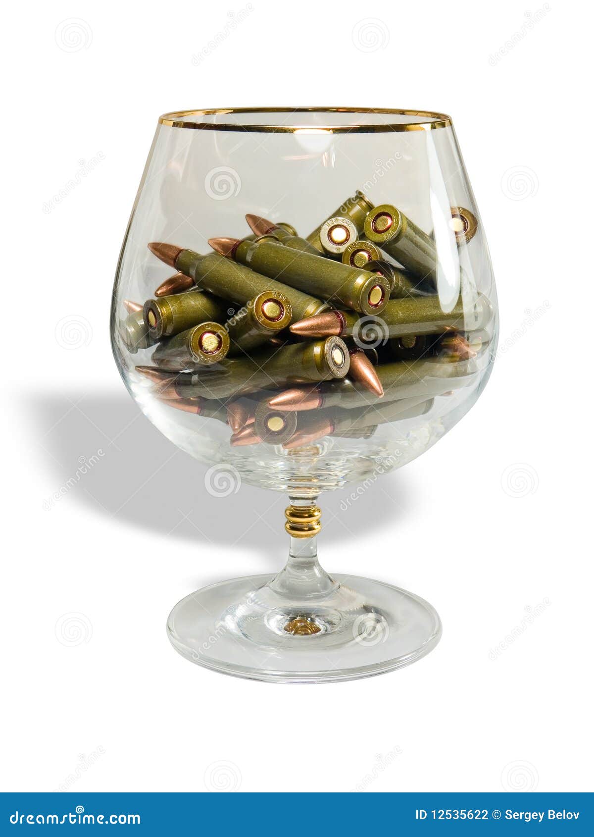 Bullets in the glass. stock photo. Image of background - 12535622