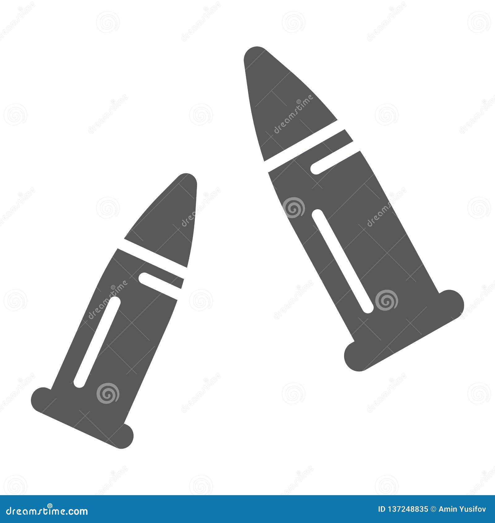 9mm Caliber With White Background Royalty-Free Stock Image ...