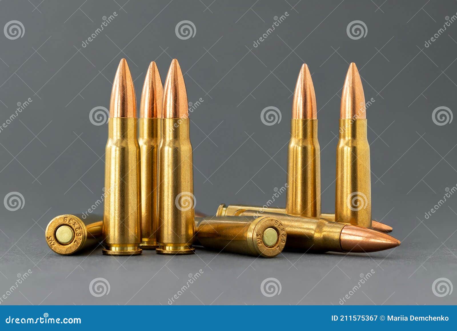 Background From Cartridges For A Carbine. A Box Of Cartridges ...