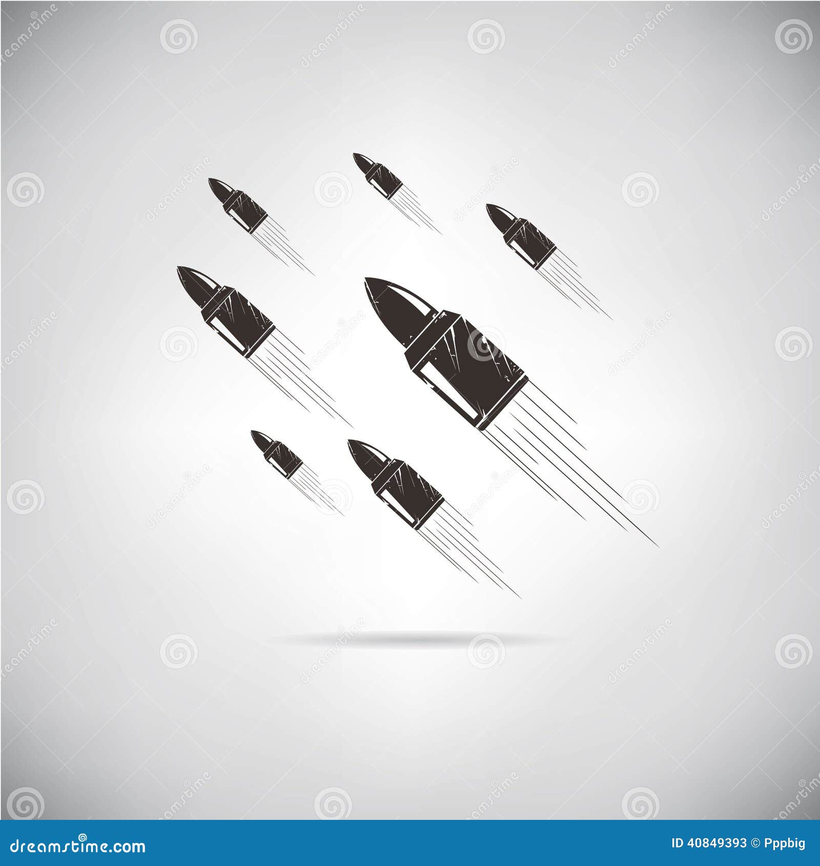 Bullets stock illustration. Illustration of retro, battle - 40849393