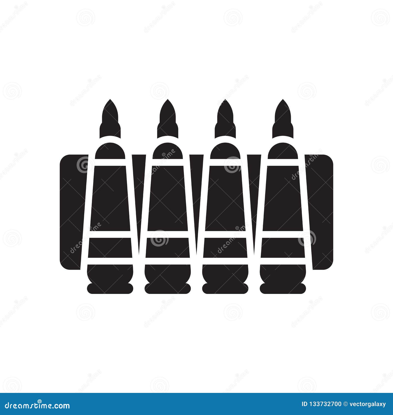 Bullets Icon Vector Sign and Symbol Isolated on White Background Stock ...