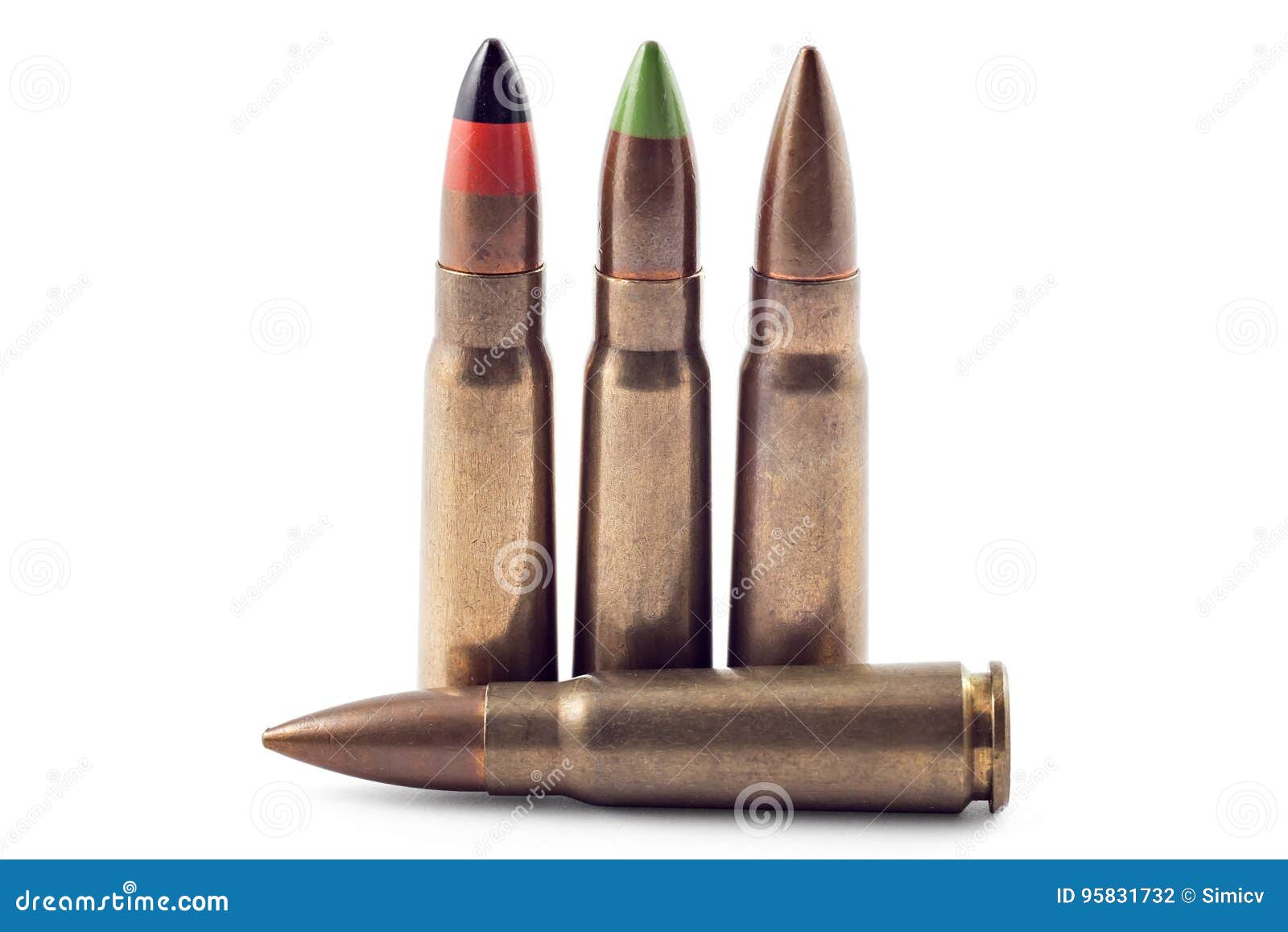 Bullets for kalashnikov stock photo. Image of deadly - 95831732