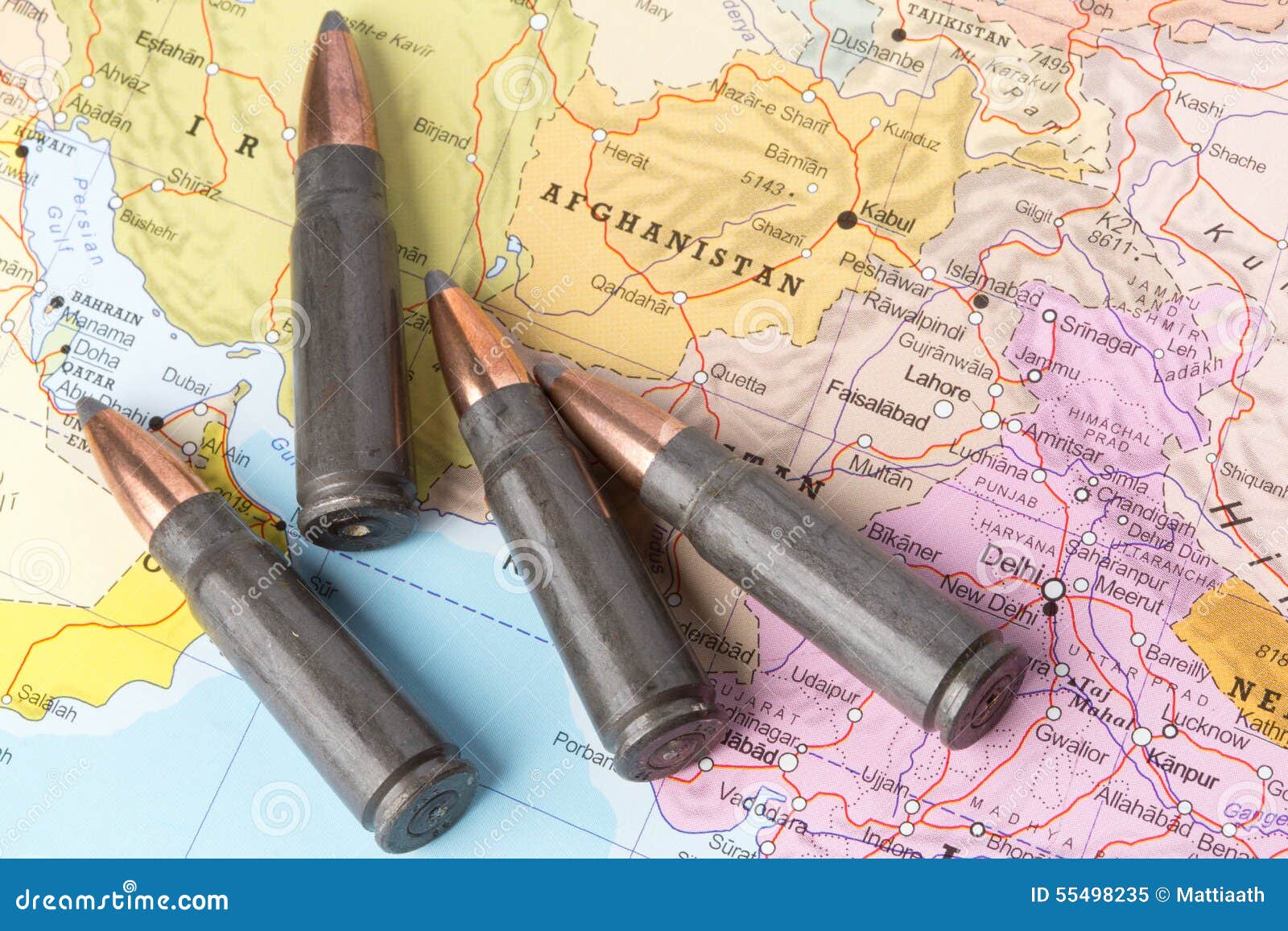 Bullets on the Map of Afghanistan Stock Image - Image of city, bullet ...