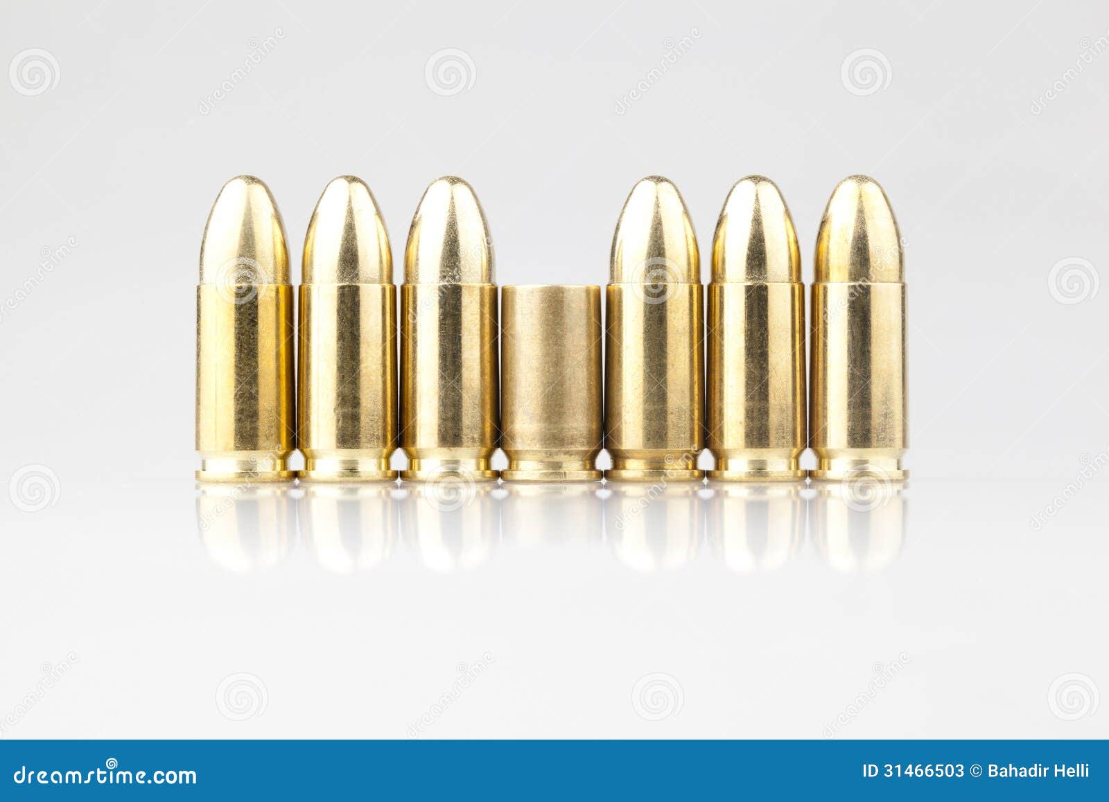 Bullets stock image. Image of metal, white, isolated - 31466503