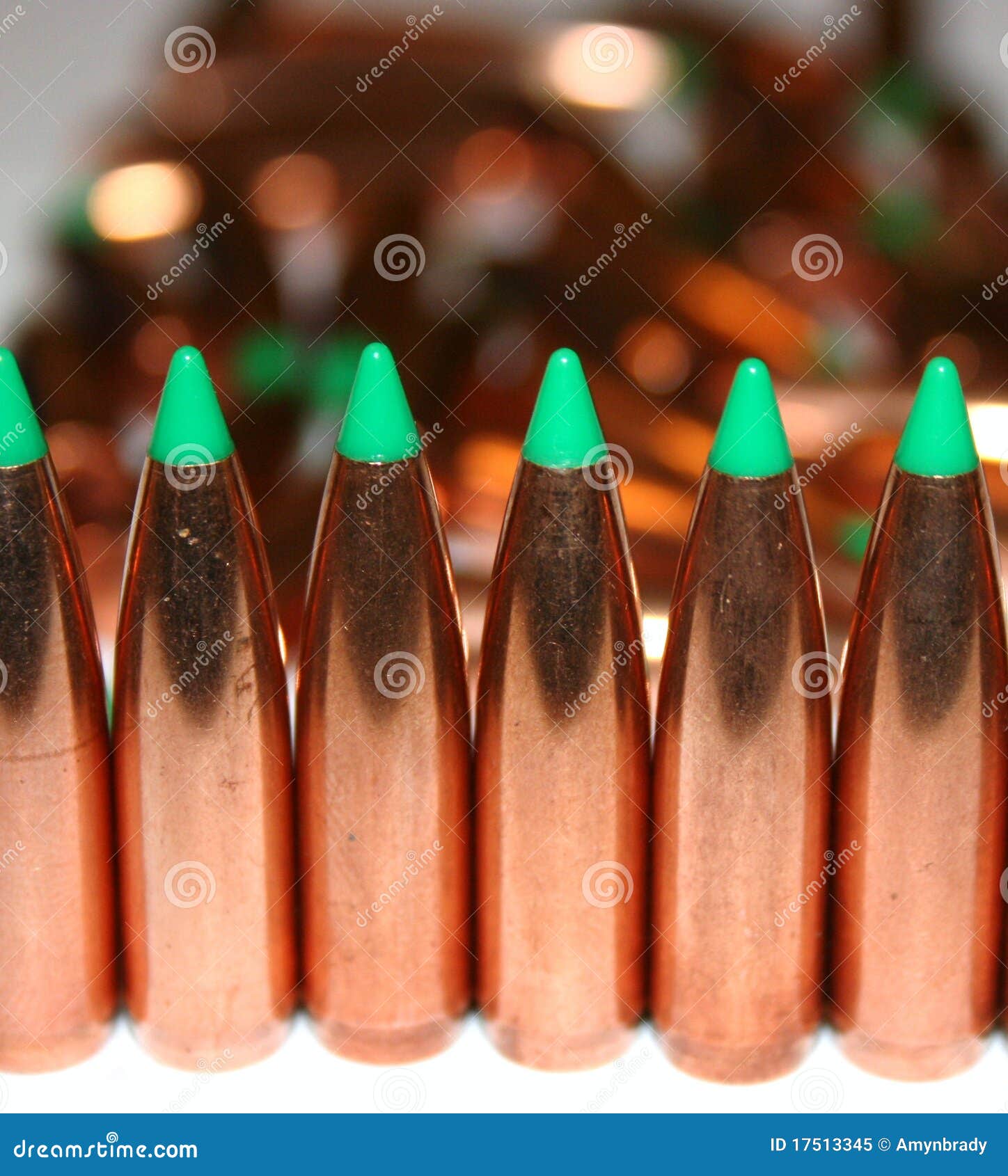 Bullets in a row stock image. Image of nosler, brass - 17513345